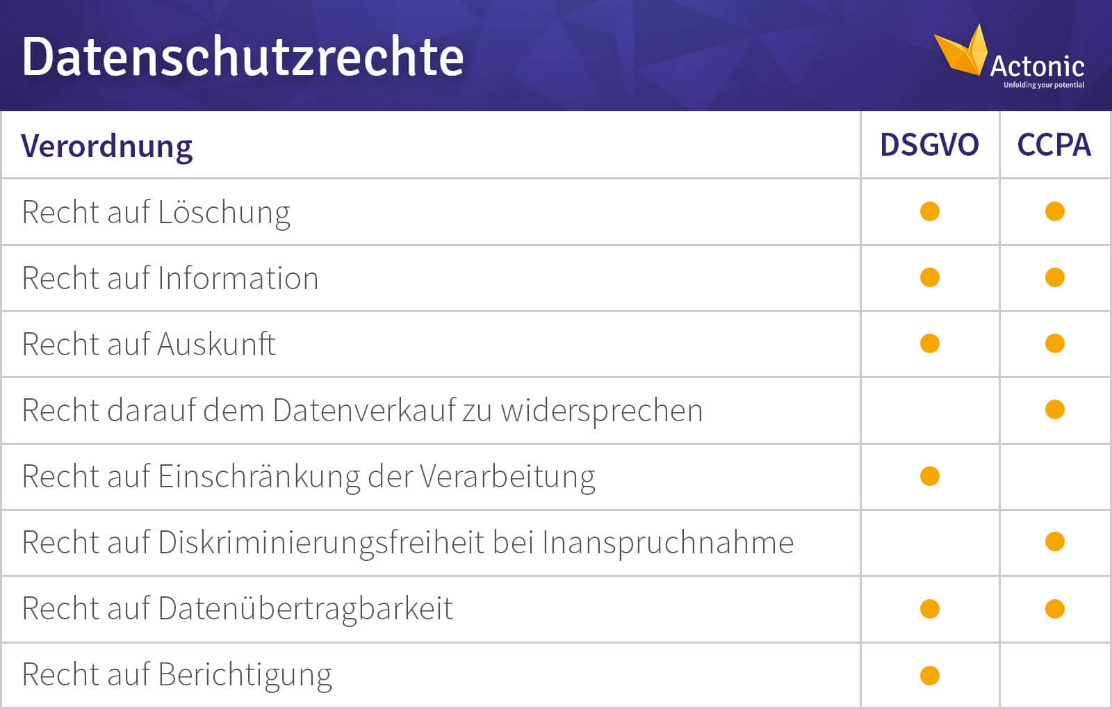 CCPA vs. DSGVO: Datenschutzgesetze in Europa und den USA - Actonic GmbH