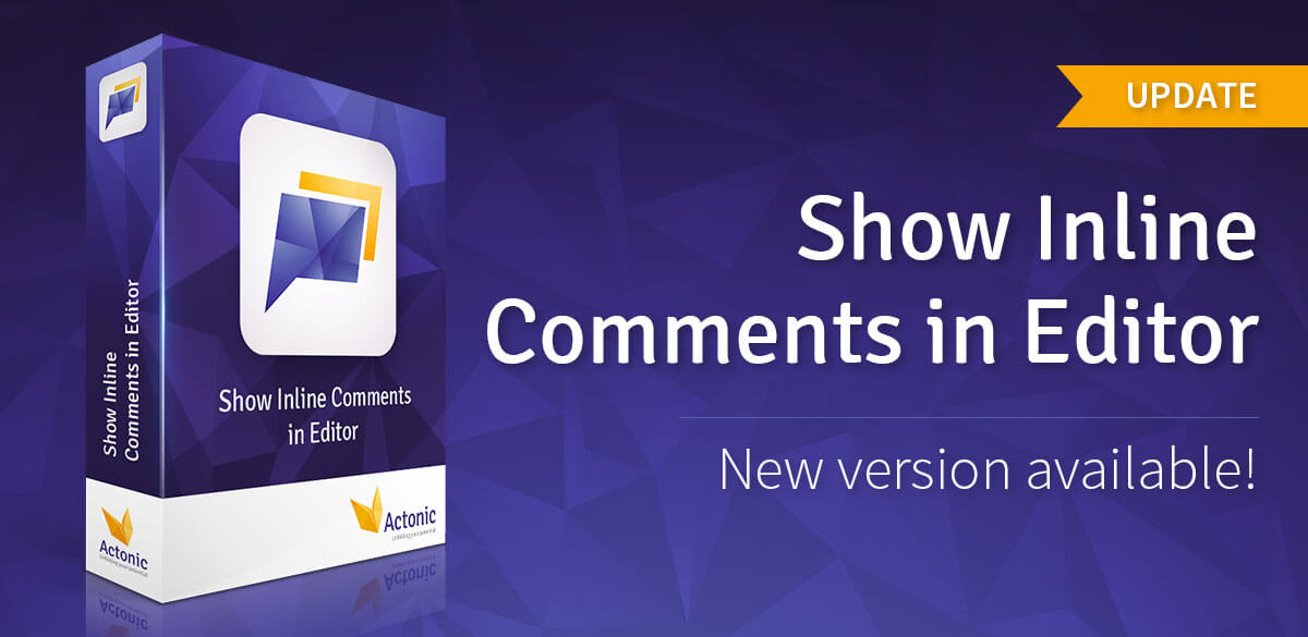 Show Inline Comments in Editor: Version 1.3.11 Release Notes (DC/Server ... Show Inline Comments in Editor: Version 1.3.11 Release Notes (DC/Server ...