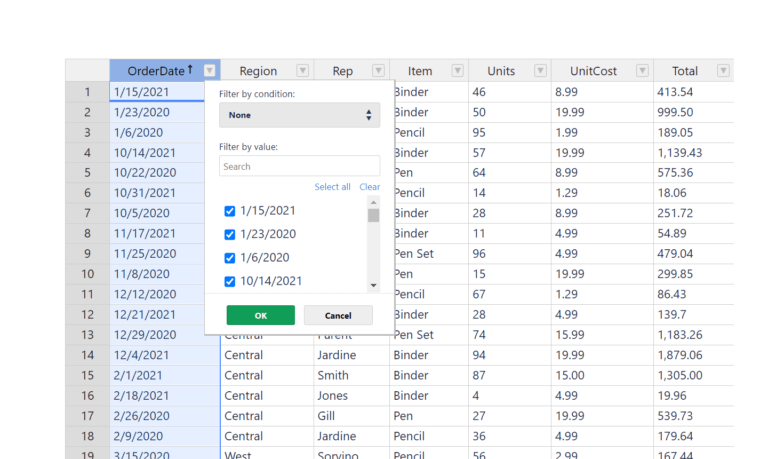 Excel style in Confluence: filter tables, organize columns, calculate ...