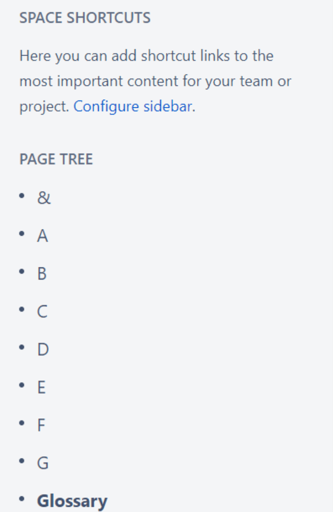 How To Create A Glossary In Confluence Actonic Unfolding Your 