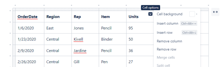 Filter Confluence tables - Actonic – Unfolding your potential