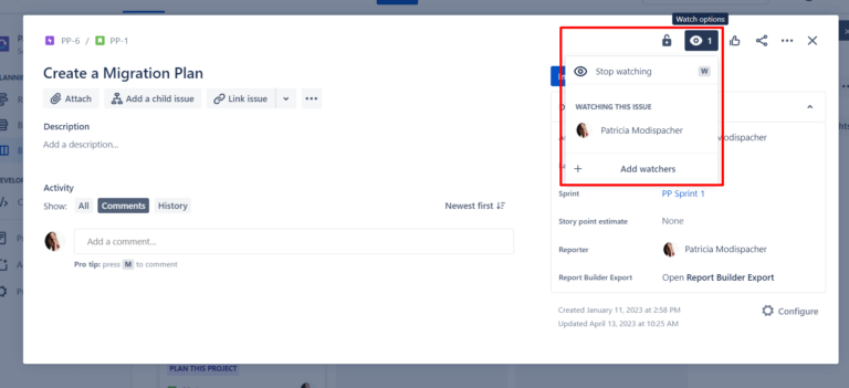 How to add watchers in Jira? - Actonic – Unfolding your potential