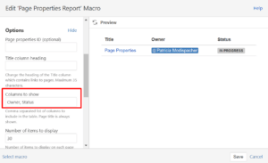 How to use Page Properties Macros in Confluence - Actonic – Unfolding your potential