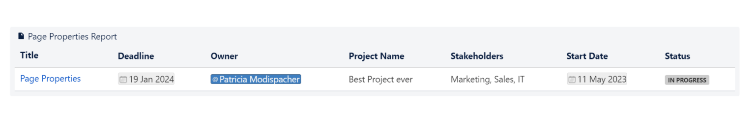 How to use Page Properties Macros in Confluence - Actonic – Unfolding ... How to use Page Properties Macros in Confluence - Actonic – Unfolding ...