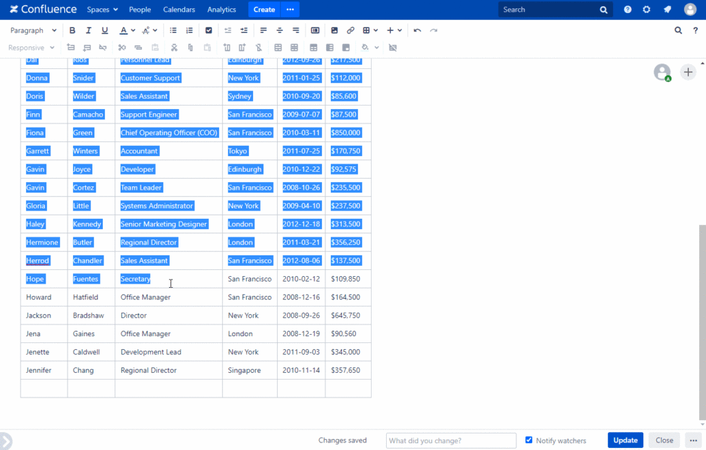 How to start using "Inline Table Editing" macro - Actonic – Unfolding ...