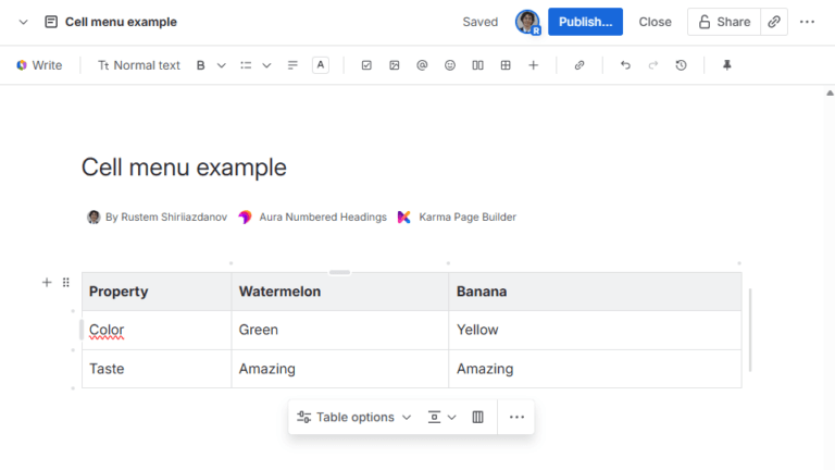 How to Change the Background Color of a Cell in a Confluence Cloud ...